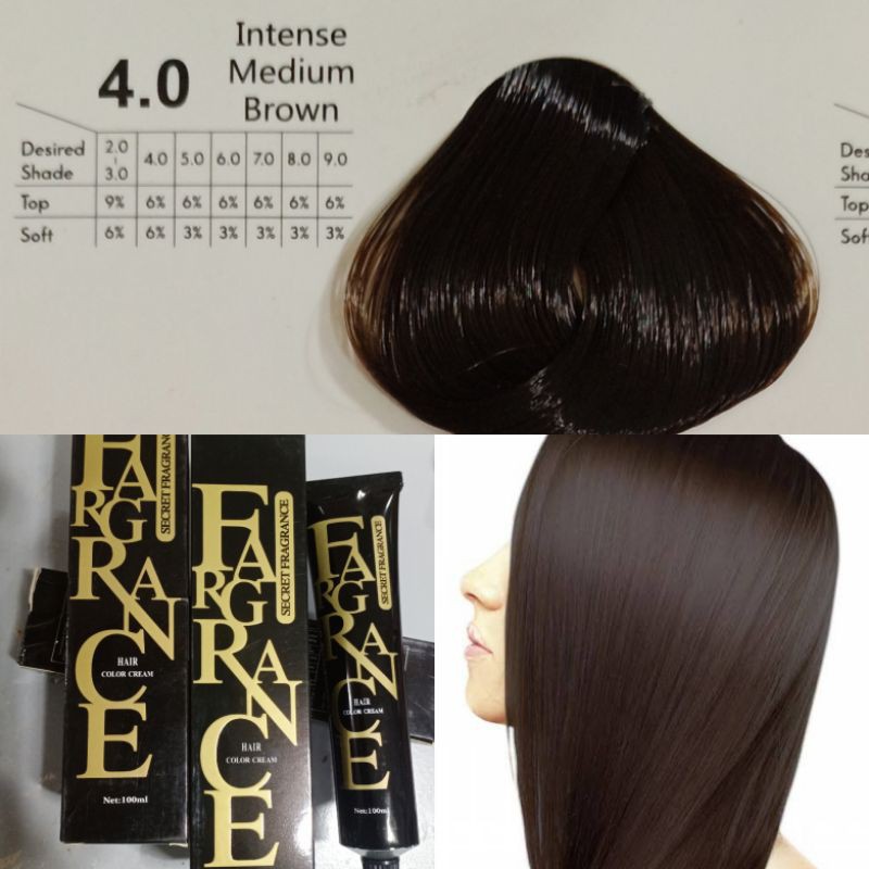 Medium Brown Hair Color Chart