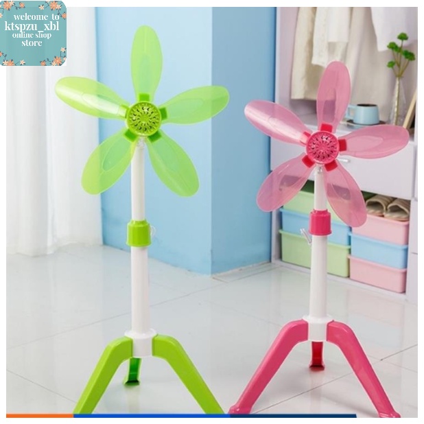Foldable Stand Fan 5 Blades Adjustable Stand Fan Portable Stand Fan ...