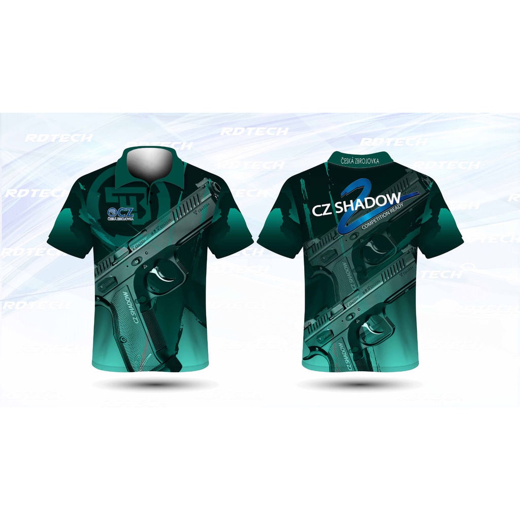 2022 new shooting shirt cz shadow Sublimation Polo Shirt | Shopee ...