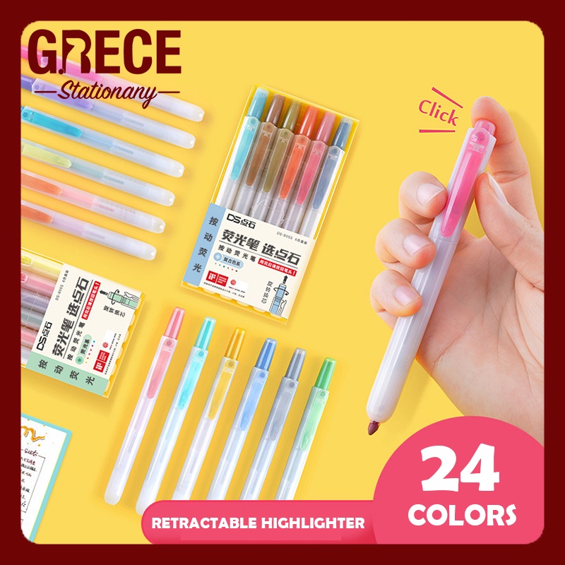 Japan highlighter retractable style (Refillable) | Shopee Philippines
