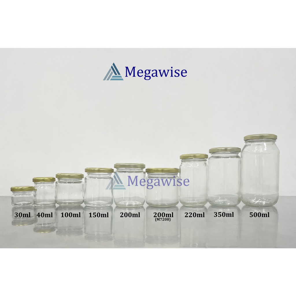 Glass Jars with Gold Cap (Food Grade, High Quality) | Shopee Philippines