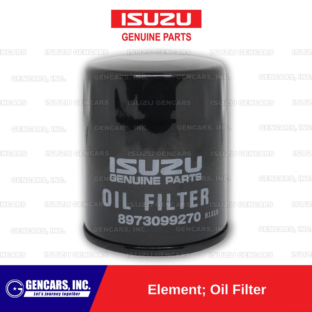 Isuzu Oil Filter Element Type for Crosswind, D-Max 4JA1(8-97309927-0) (Genuine Parts) | Shopee ...