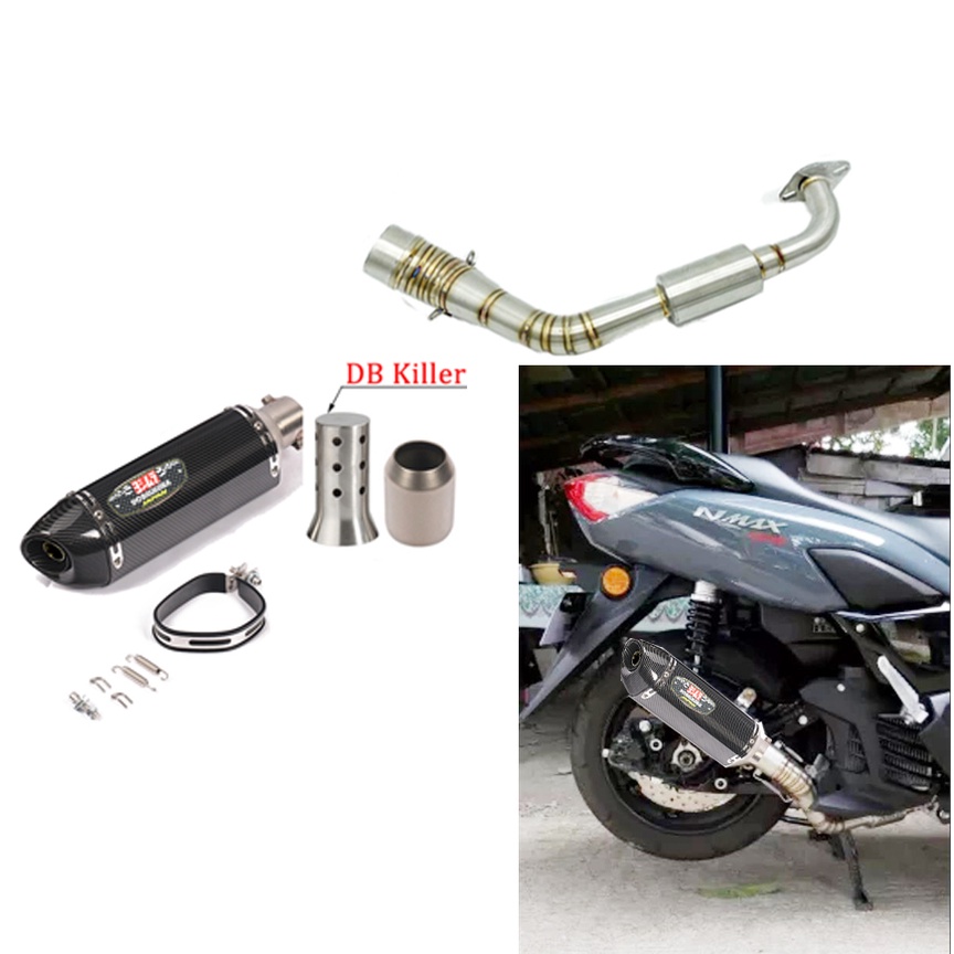 Complete Set Nmax V2 Accessories Muffler Exhaust Pipe Catalytic ...