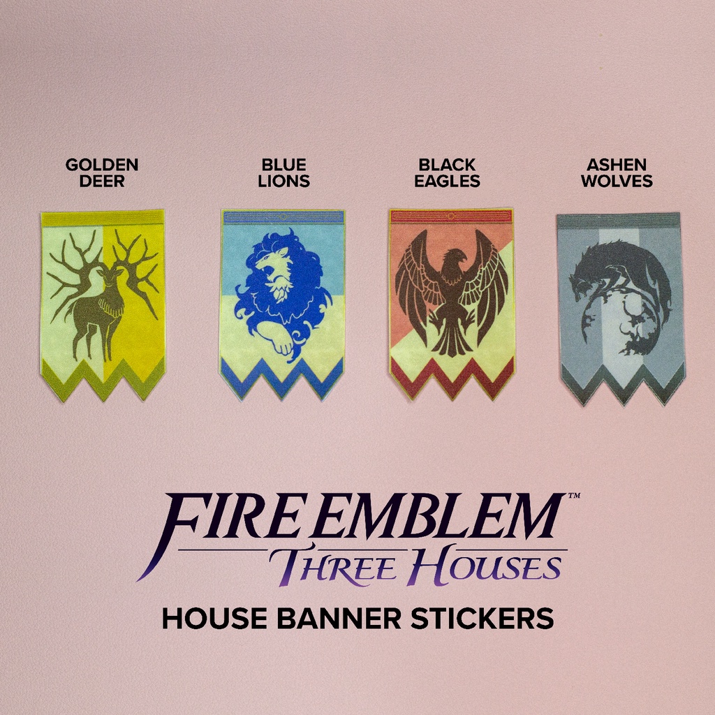 FIRE EMBLEM: THREE HOUSES - HOUSE BANNER STICKERS SET | Shopee Philippines