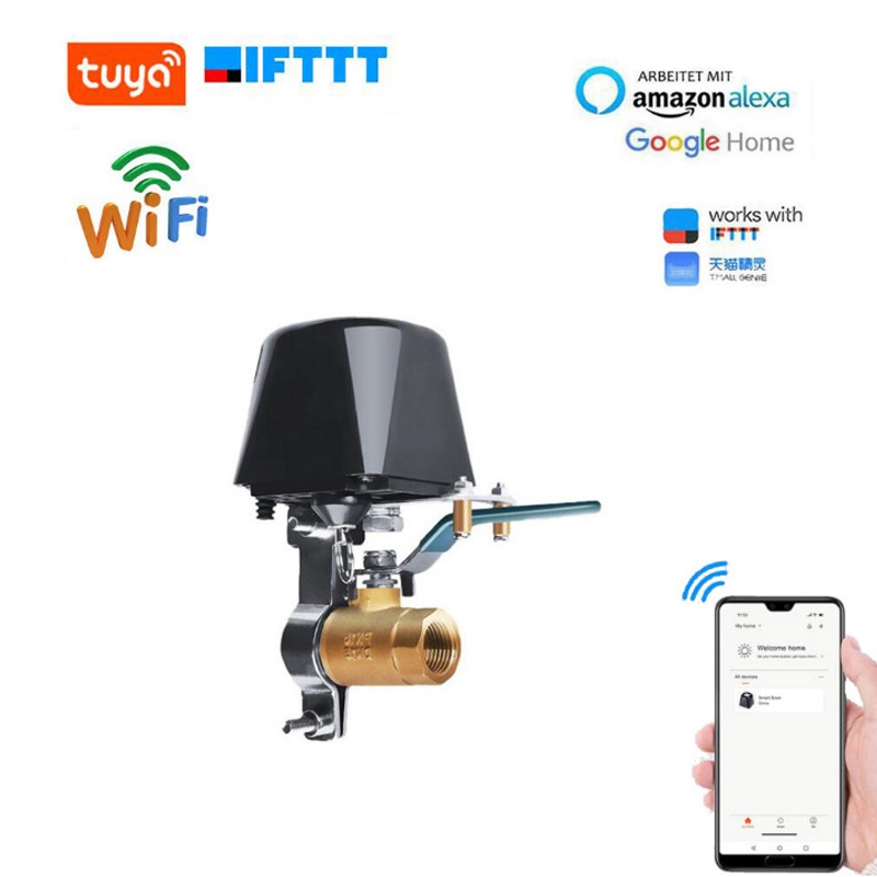 TUYA WiFi Valve Handle Controller Smart Water Valve Controller,WiFi Gas ...