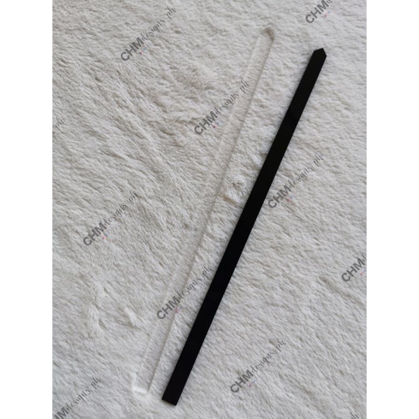8 INCHES ACRYLIC CAKE TOPPER STICK CLEAR & BLACK | Shopee Philippines