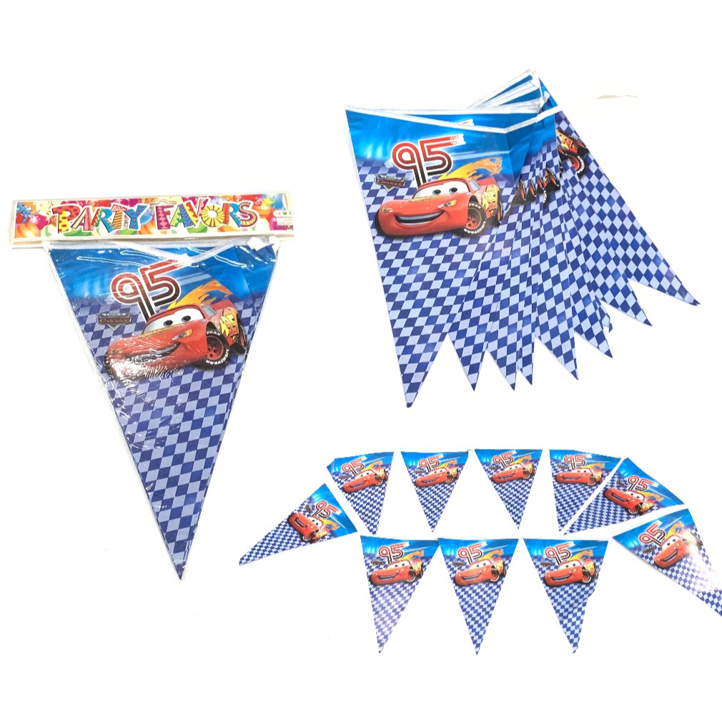 cars banderitas flag banner about 3 meters for party decoration ...