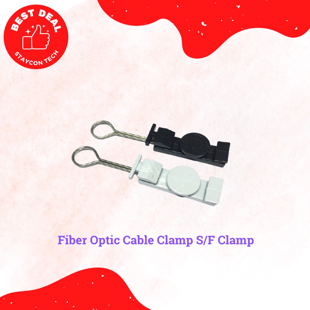 Fiber Optic Cable Anchoring Clamp S-Type / F Clamp / FTTH Clamp ...