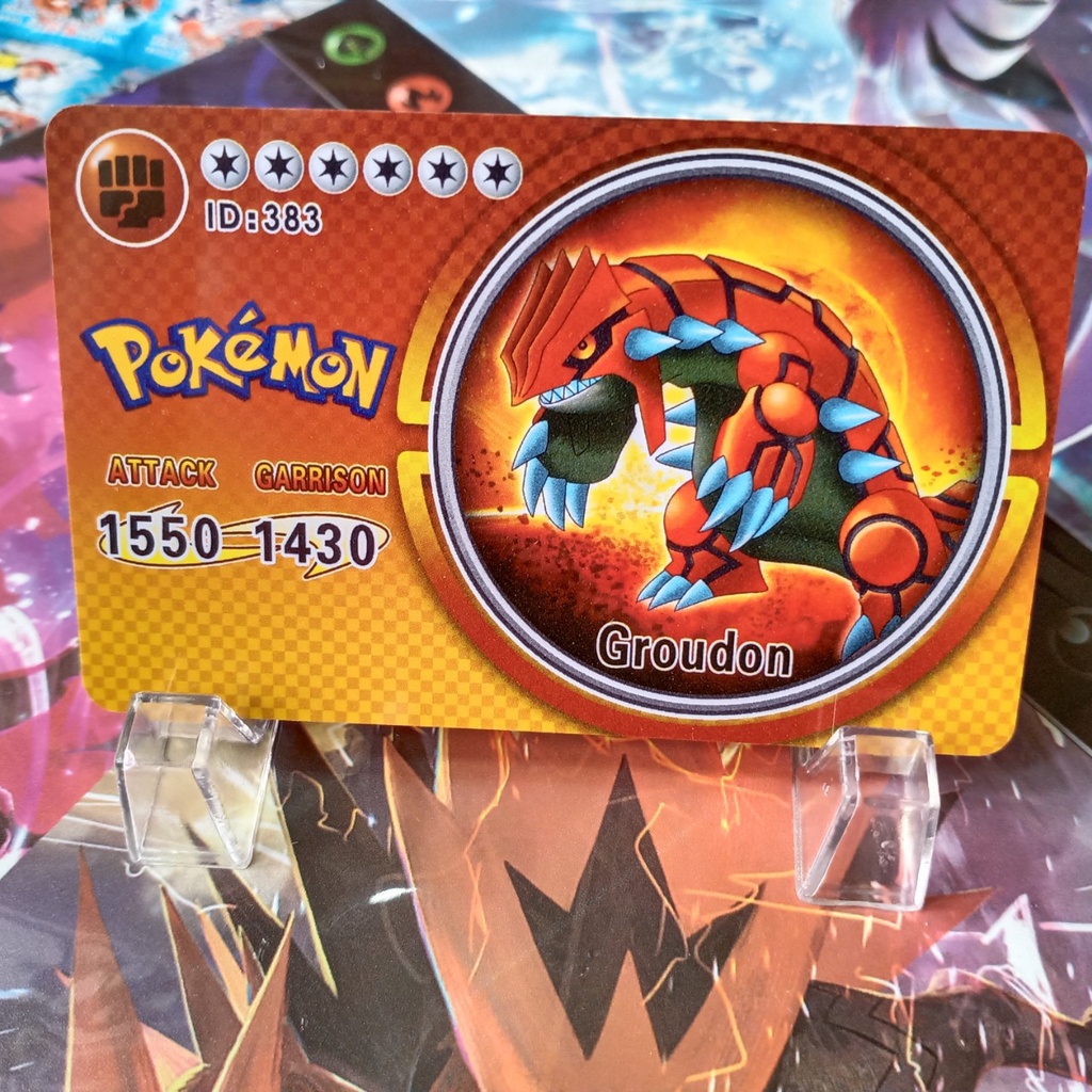 Legendary pokemon Lava Lava Groudon Information Capsule Card Durable 2 ...