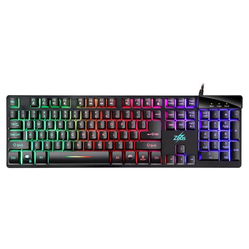 Zeus K003 ( Darth Vader ) Real RGB Mechanical Feel-Like Gaming Keyboard ...