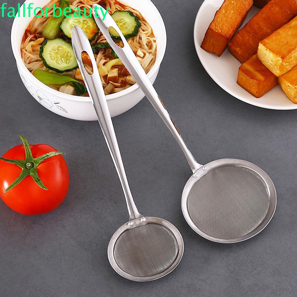 FALLFORBEAUTY Multifunction Filter Spoon Fine Mesh Oil Skimmer Strainer ...