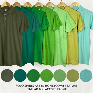 Unisex Plain Polo Shirt | Softex Whistler | Honeycomb | DkGreen Emerald ...