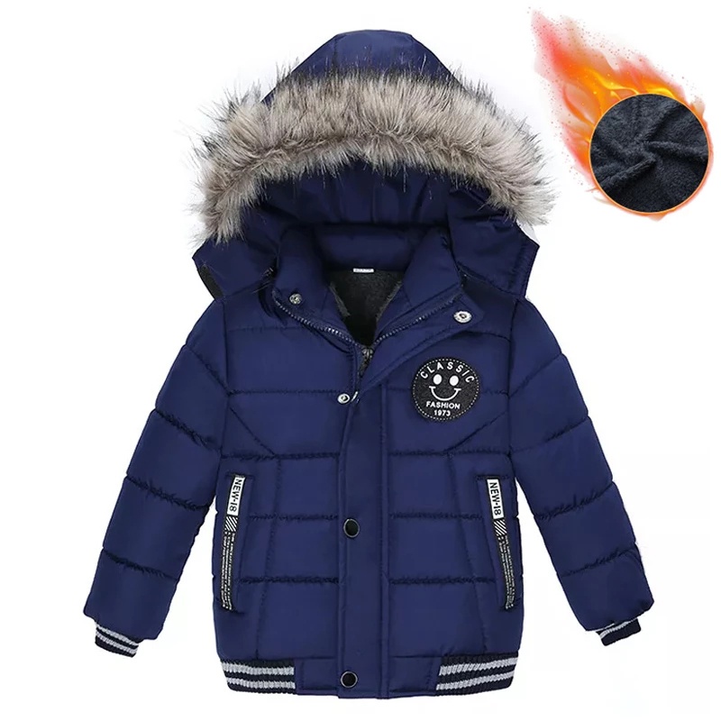 Boys Winter Jackets For Boys Hooded Thick Warm Down Jacket Children Outerwear Coats Kids Winter ...