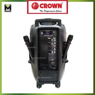 Crown PRO-5008R Plus 15" 2 Way 480W Powered Speaker with BT, USB, SD &2 ...