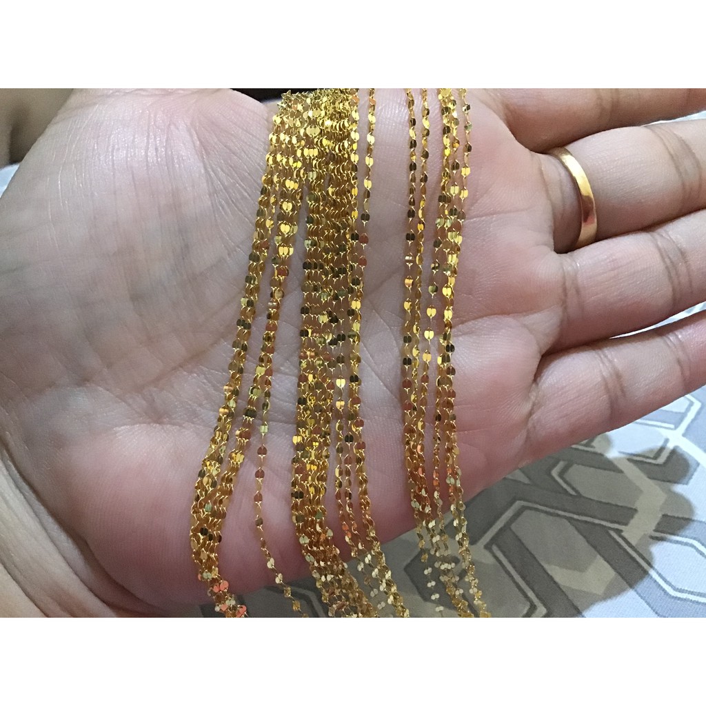 18K Saudi Gold Dancing Necklace | Shopee Philippines