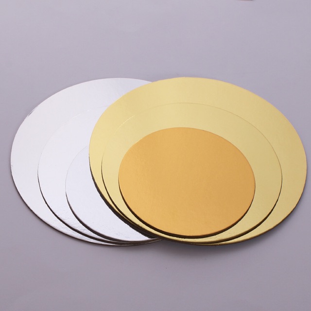 Gold and silver round cake board pastry board | Shopee Philippines