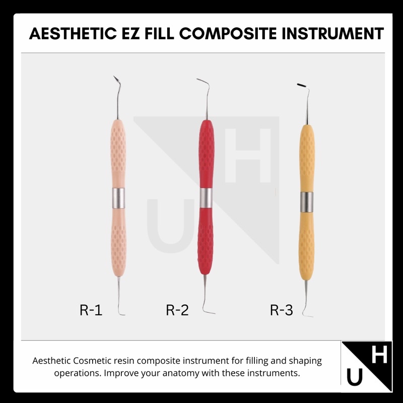 AESTHETIC DENTAL EZ FILL COMPOSITE RESIN PACKING INSTRUMENT NONSTICK ...