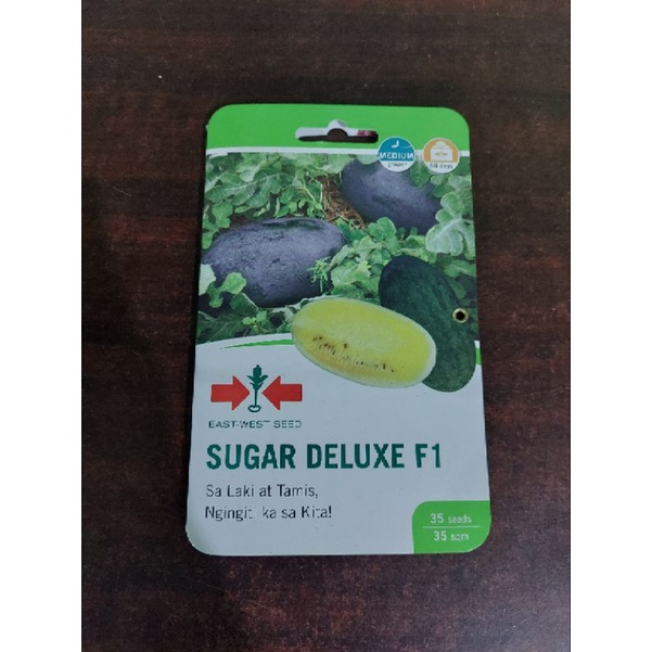 Sugar Deluxe F1 (35 seeds) Hybrid Yellow Watermelon / Pakwan by East ...