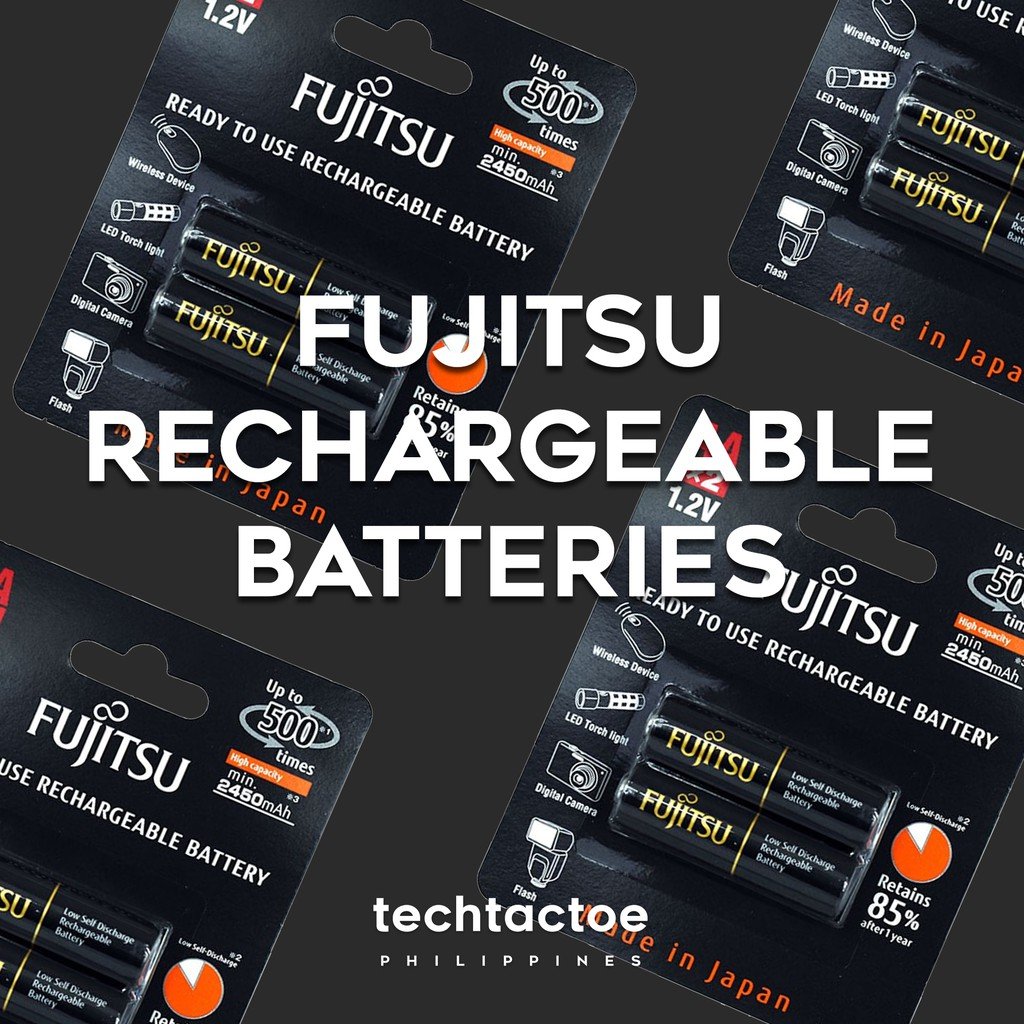 AA Fujitsu Rechargeable Battery 2450mAh | Shopee Philippines