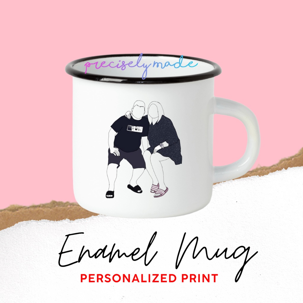 PERSONALIZED PRINTED ENAMEL MUGS | Shopee Philippines