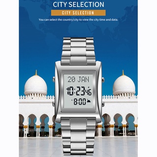 Muslim Digital Watch for Prayer Qibla Compass Hijri Calendar Quran ...