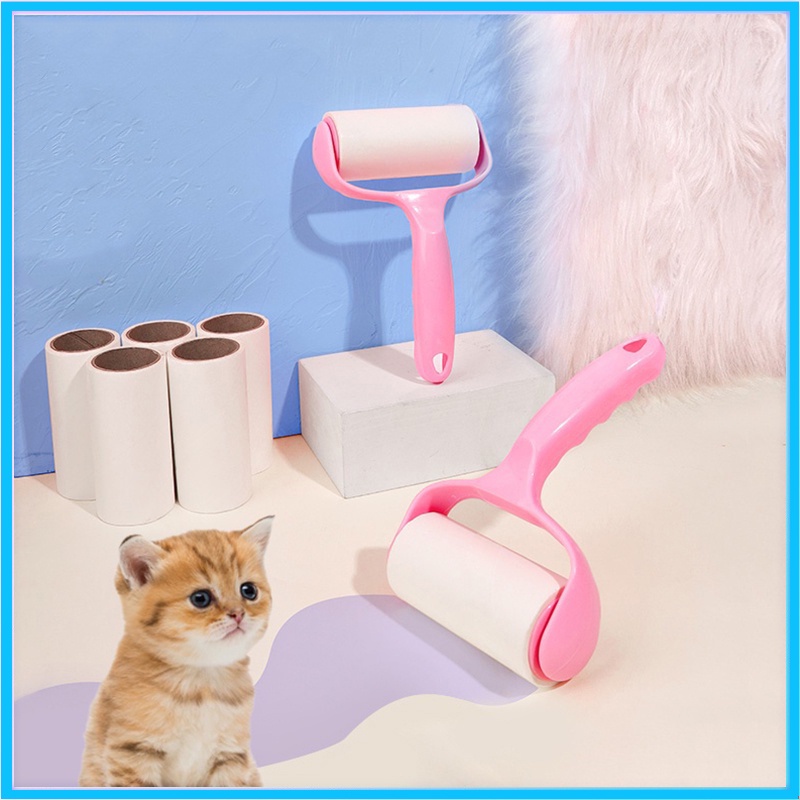 Sticky Hair Roller Pet Fur Remover Reusable Clothes Dust Fur Cleanning ...