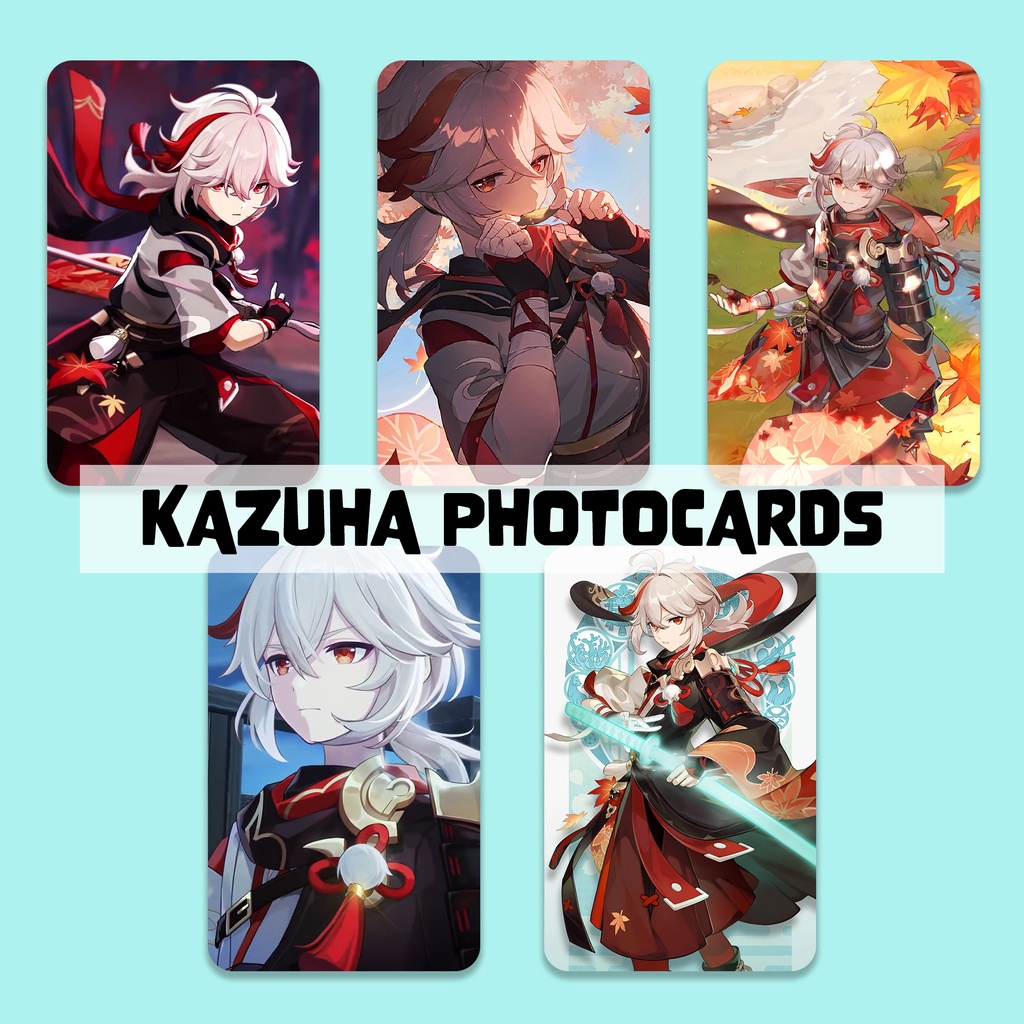 Genshin Impact Photocards - KAEDEHARA KAZUHA Textured Photocards Front ...