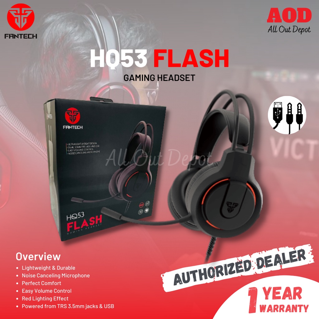 Fantech HQ53 FLASH Ultra-light Weight, Noise Canceling Microphone Easy ...