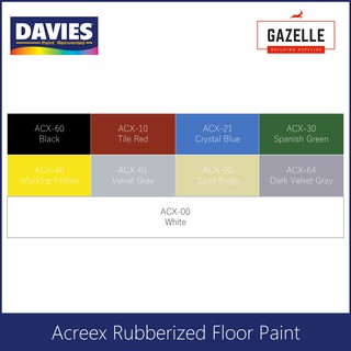 Davies Acreex Rubberized Floor Paint Velvet Gray - 1L | Shopee Philippines