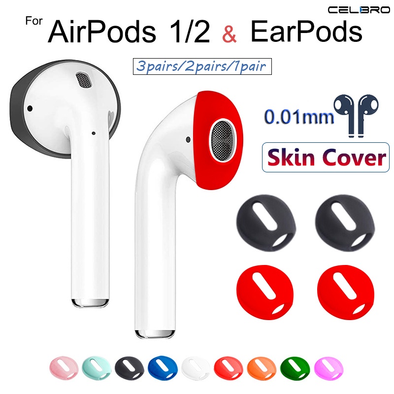 For Airpods 1 2 Earpods Covers Silicone Protector Skin Case For Xiaomi ...
