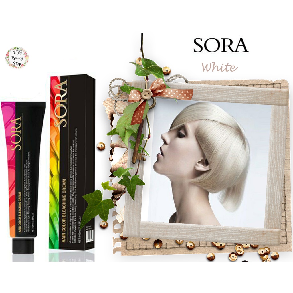 Sora Hair Color Bleaching Cream 100g White | Shopee Philippines