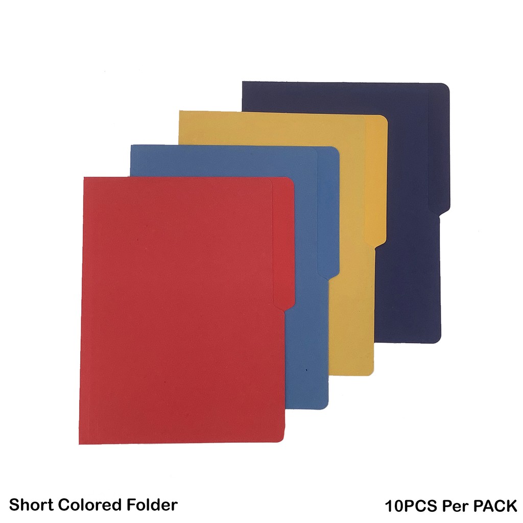 Short Colored File Folders 10Pcs/Pack for Office School Supplies COD ...