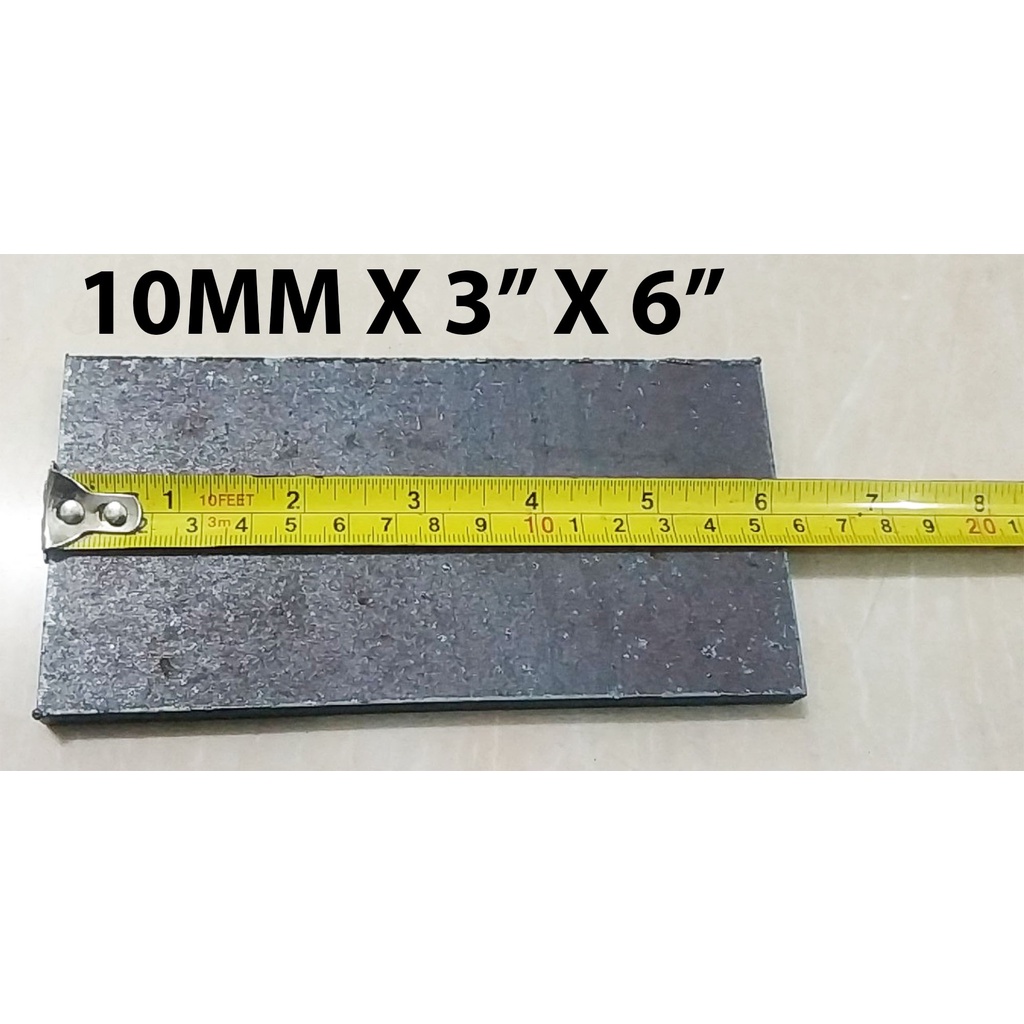 MS BASE PLATE 10MM X 3 INCHES X 6 INCHES MILD STEEL Shopee