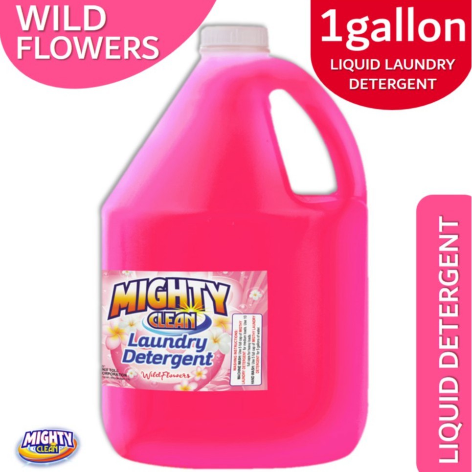 Mighty Clean Liquid Laundry Detergent Wildflowers - LLD MAGENTA - 1 ...