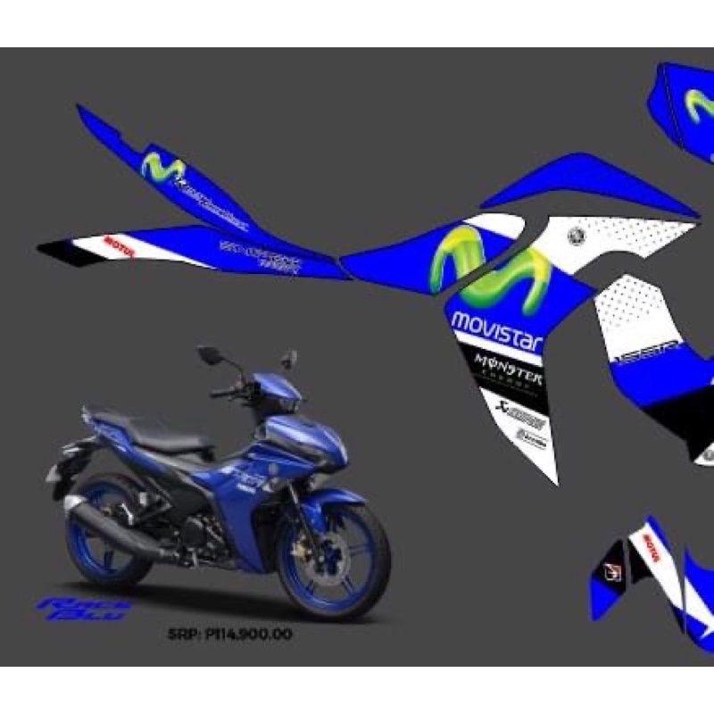 sniper 155 v2 ful decals movistar concept | Shopee Philippines