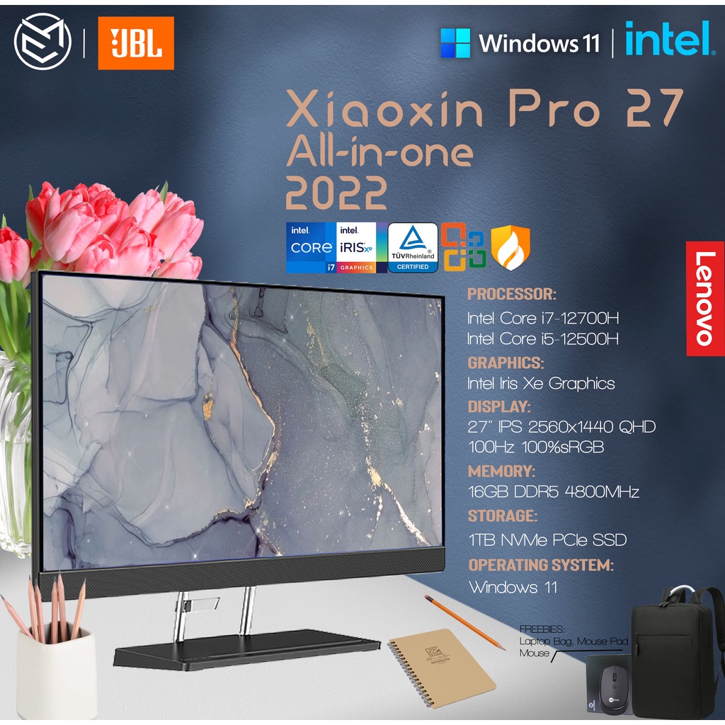 Lenovo Xiaoxin Pro 27 2022 ALL in One i7-12700H/i5-12500H 16GB DDR5 ...