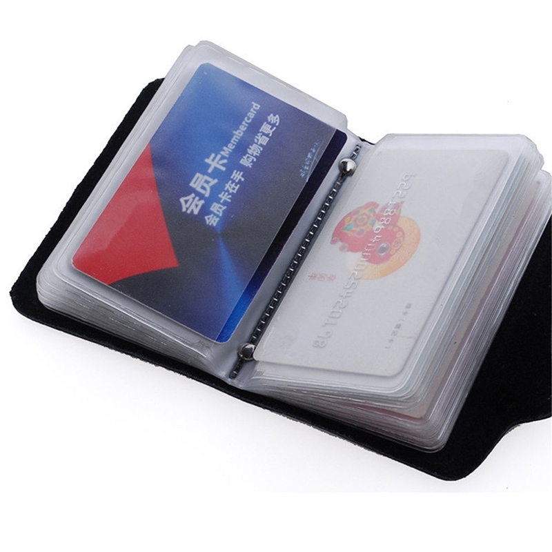 12/24 Cards Slots Leather Credit Card Pocket ID Card Holder | Shopee ...