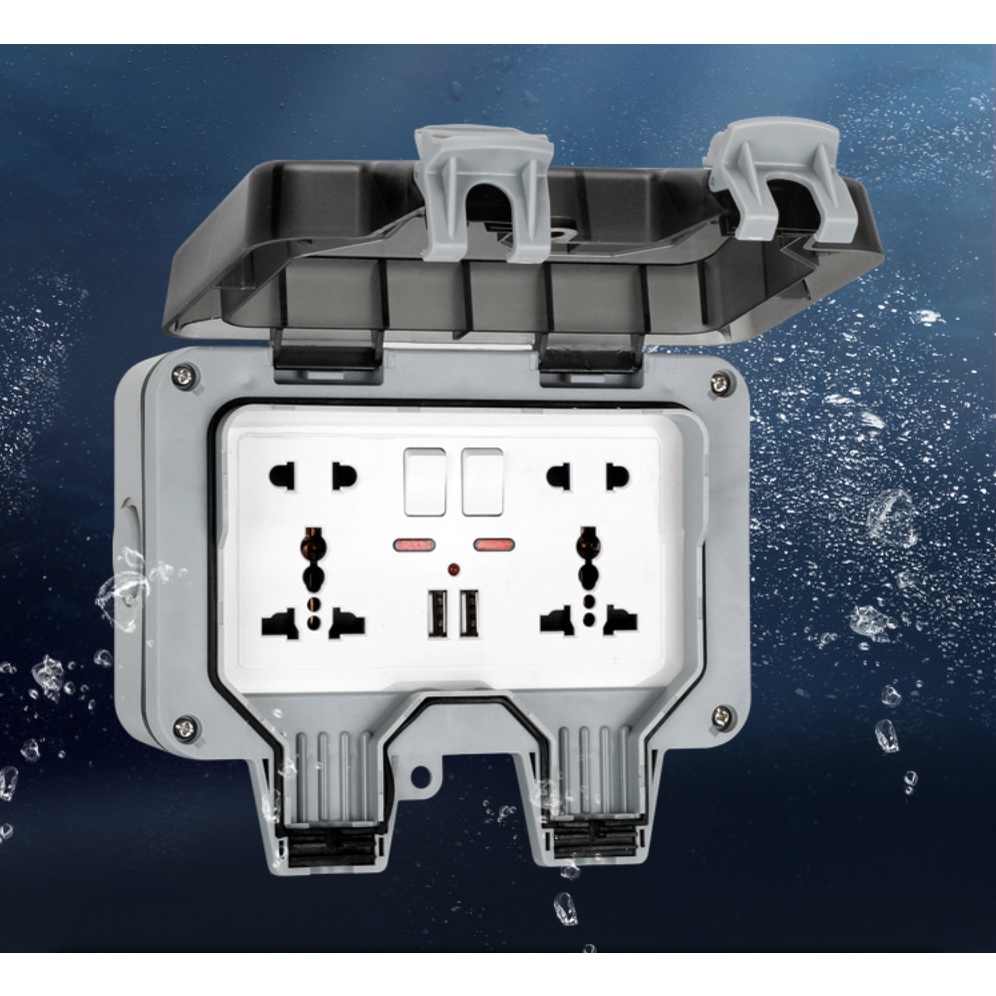 Outdoor Waterproof Socket Ip66 Rainstorm Proof Charging Socket