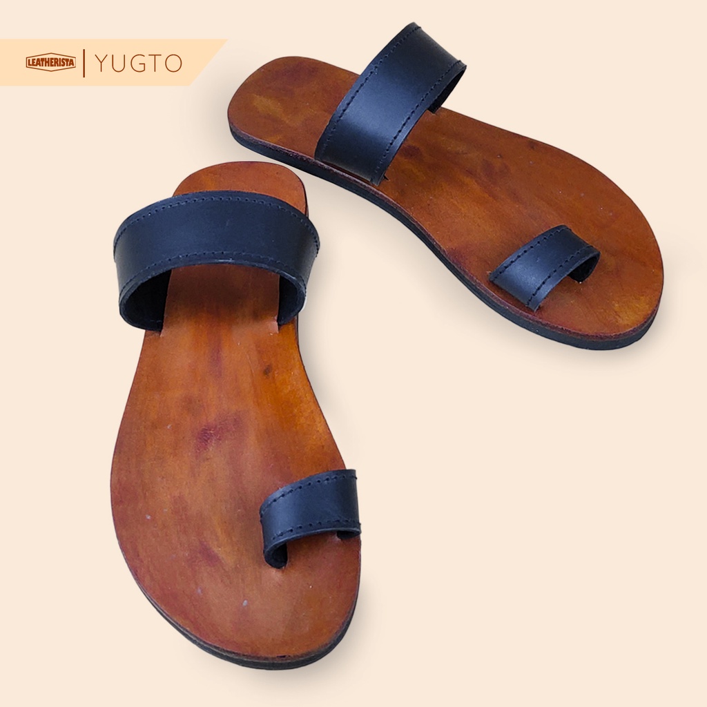Leatherista Lokal Yugto (One Finger Leather Slippers for Women ...