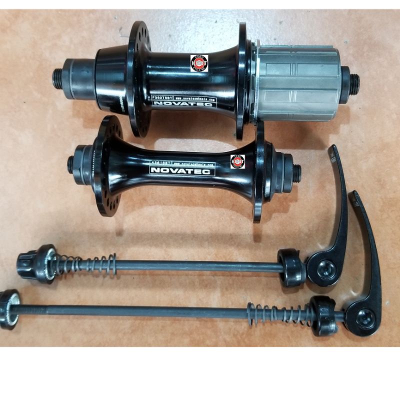 Novatec Front & Rear Road alloy sealed bearing hub 8 - 11 speed (pair ...