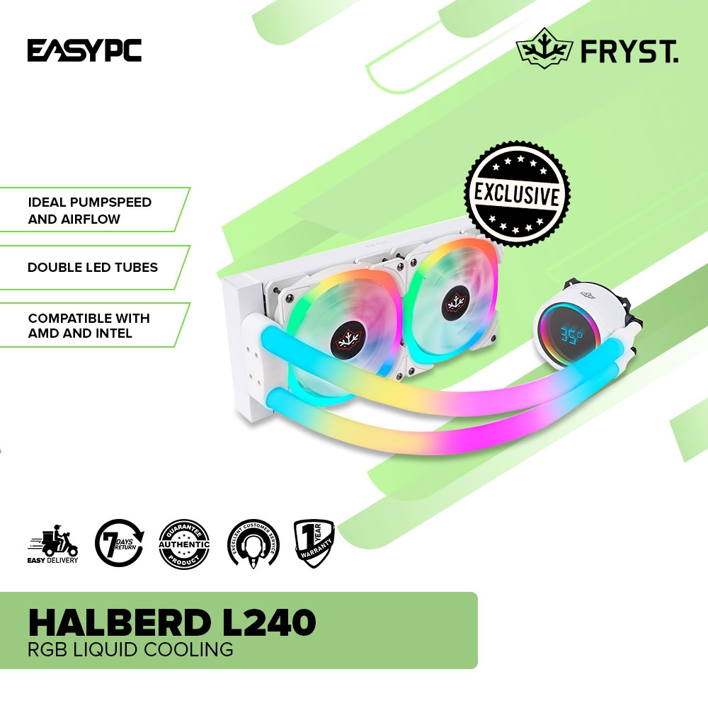 EasyPC | FRYST HALBERD L120 / L240 RGB Liquid Cooling | Shopee Philippines
