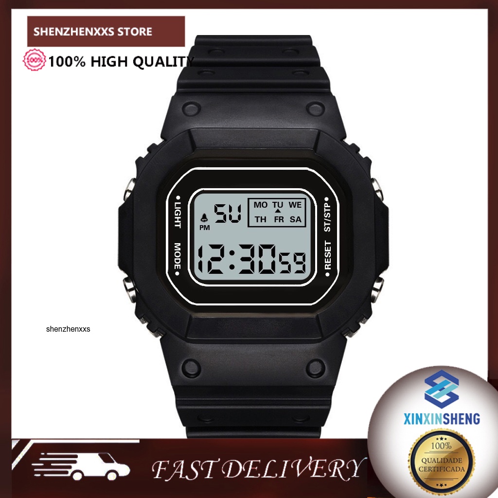 Electronic watch with luminous lamp Simple fashion business watch ...