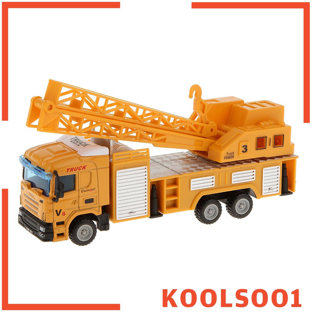 [KOOLSOO1] 1:64 Diecast Mobile Crane Truck Constructional Engine Model ...