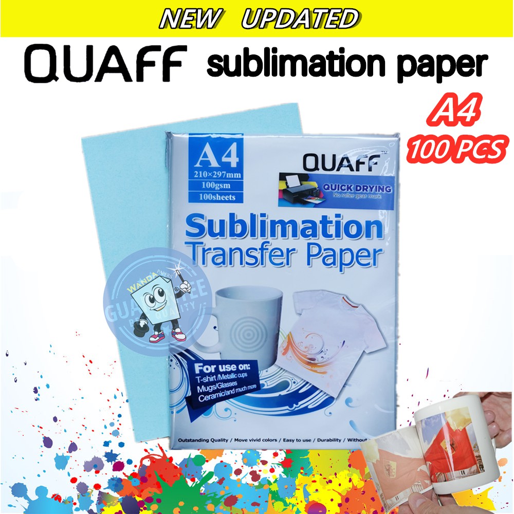 Quaff brand high quality sublimation paper a4 size | Shopee Philippines