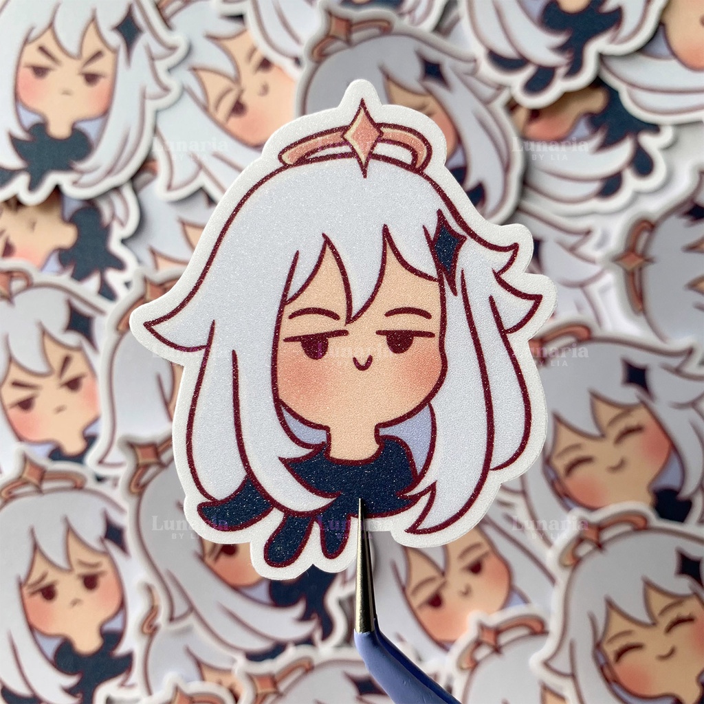Genshin Impact - Paimon Expressions Sticker Flakes - Lunaria By Lia ...