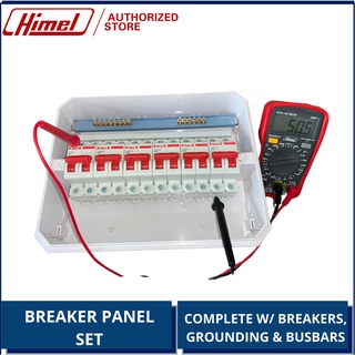 Himel Plastic Enclosure with Breakers 10A to 63A, 2P, Grounding & Comb ...