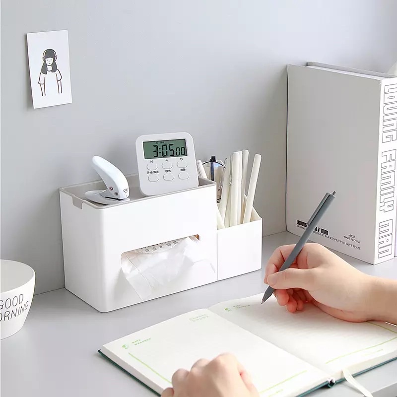 Nordic Style Minimalist Desktop Multi-function Box | Shopee Philippines