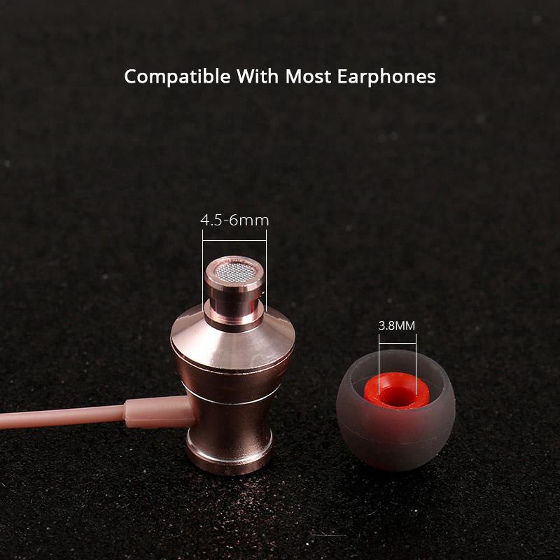 1 Pair Soft Silicone In-Ear Eartip Cup Noise Isolating Earbud Tips ...