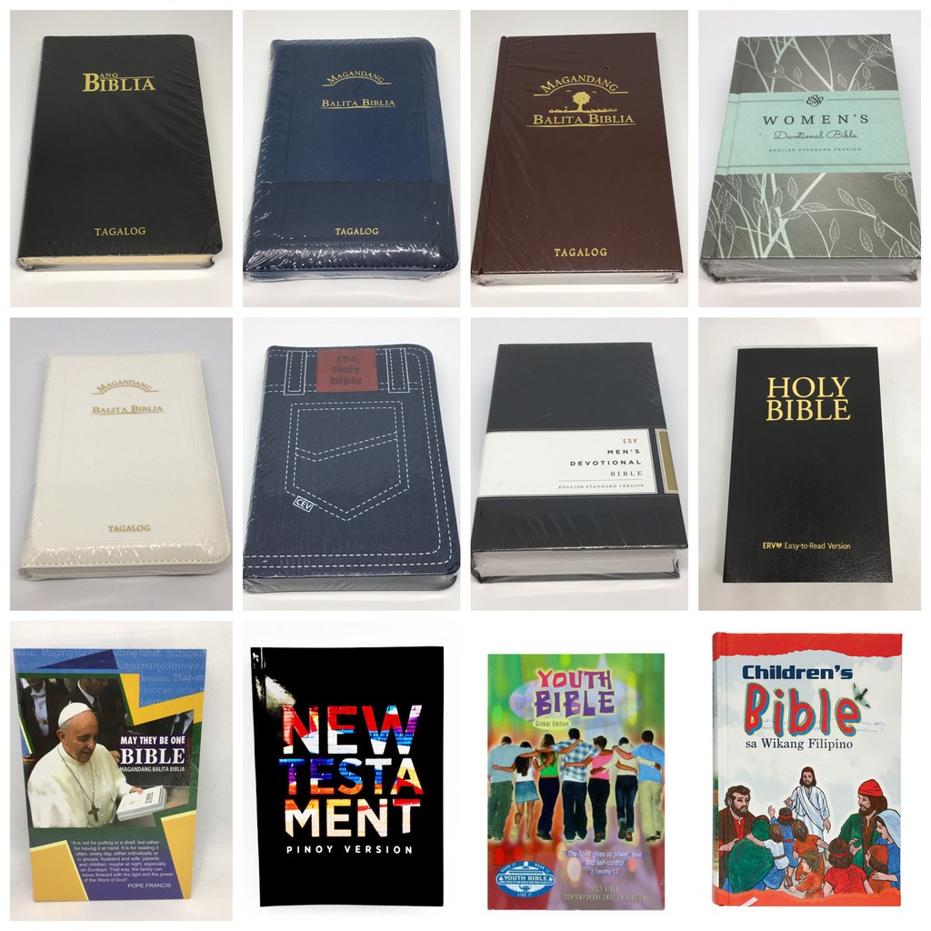 Bible Collection - English, Tagalog, Devotional | Shopee Philippines