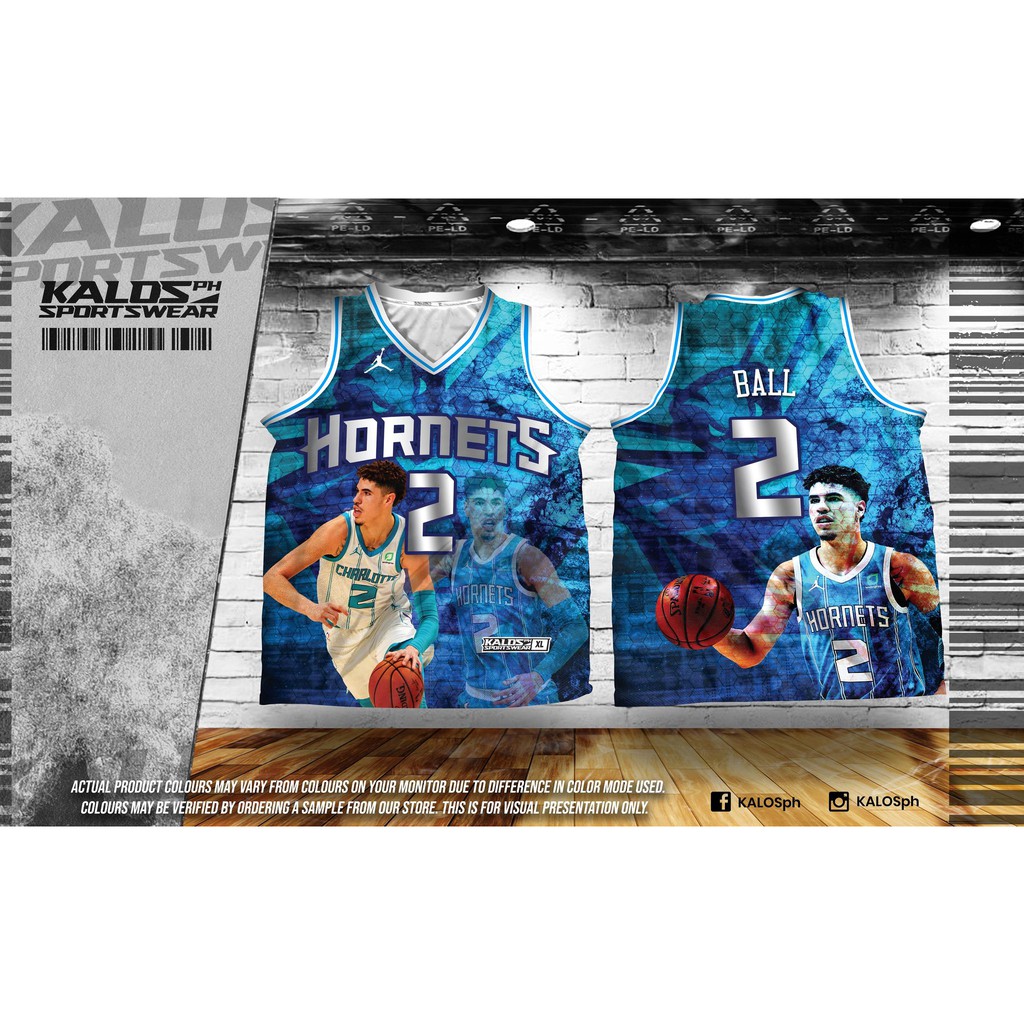 LAMELO BALL CHARLOTTE HORNETS JERSEY KALOS CONCEPT DESIGN | Shopee ...